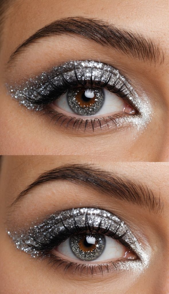 36 Silver Eye Makeup Ideas: Dazzling Metallic Looks
