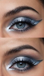 36 Silver Eye Makeup Ideas: Dazzling Metallic Looks