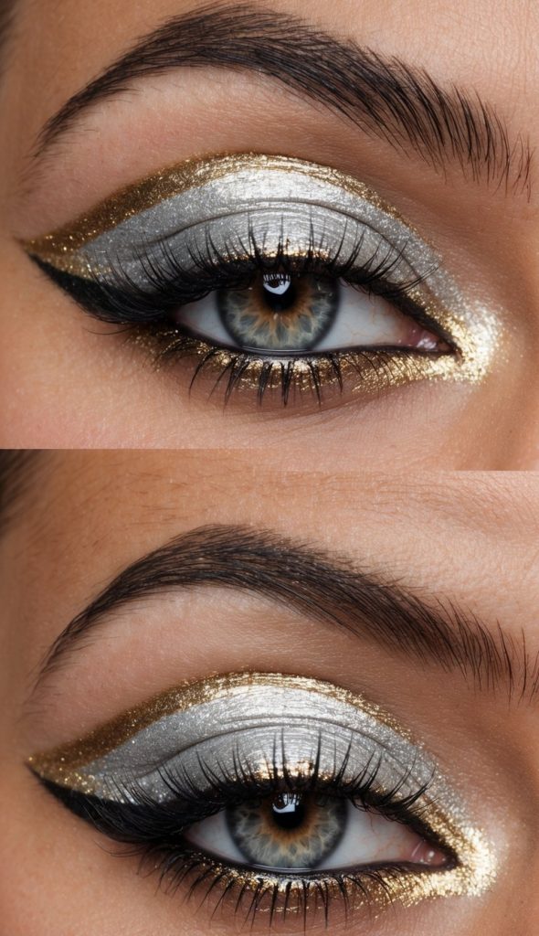 36 Silver Eye Makeup Ideas: Dazzling Metallic Looks