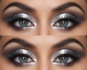 36 Silver Eye Makeup Ideas: Dazzling Metallic Looks