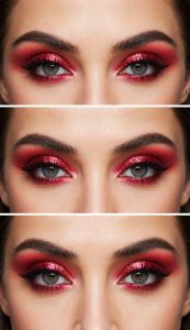 38 Red Eye Makeup Ideas To Spice Up Your Style