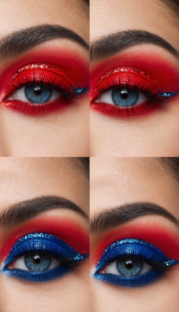 38 Red Eye Makeup Ideas To Spice Up Your Style