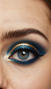 31 Blue and Gold Eye Makeup Ideas: Stunning Royal Looks That Will Make ...