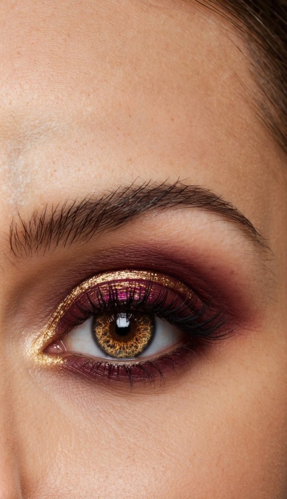 37 Burgundy and Gold Eye Makeup Ideas: Enchanting Combinations for ...