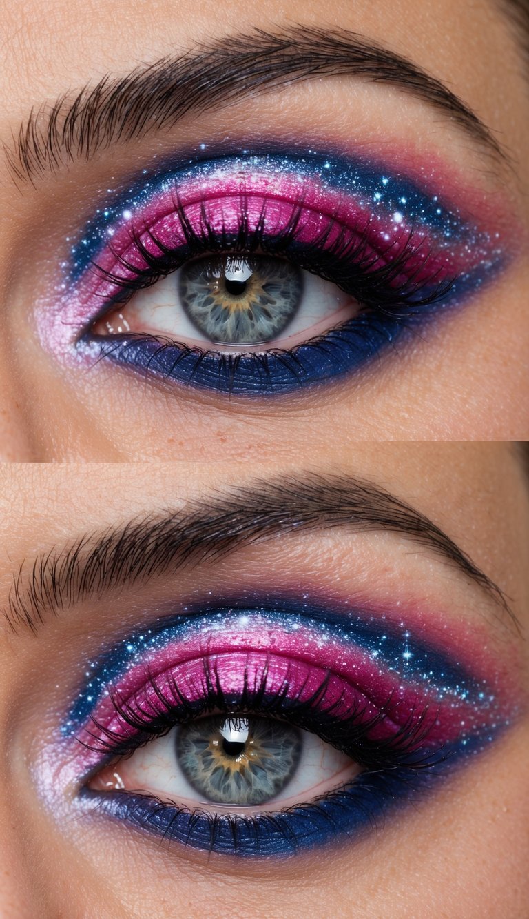25 Galaxy Eye Makeup Ideas: Create Stunning Cosmic Looks at Home