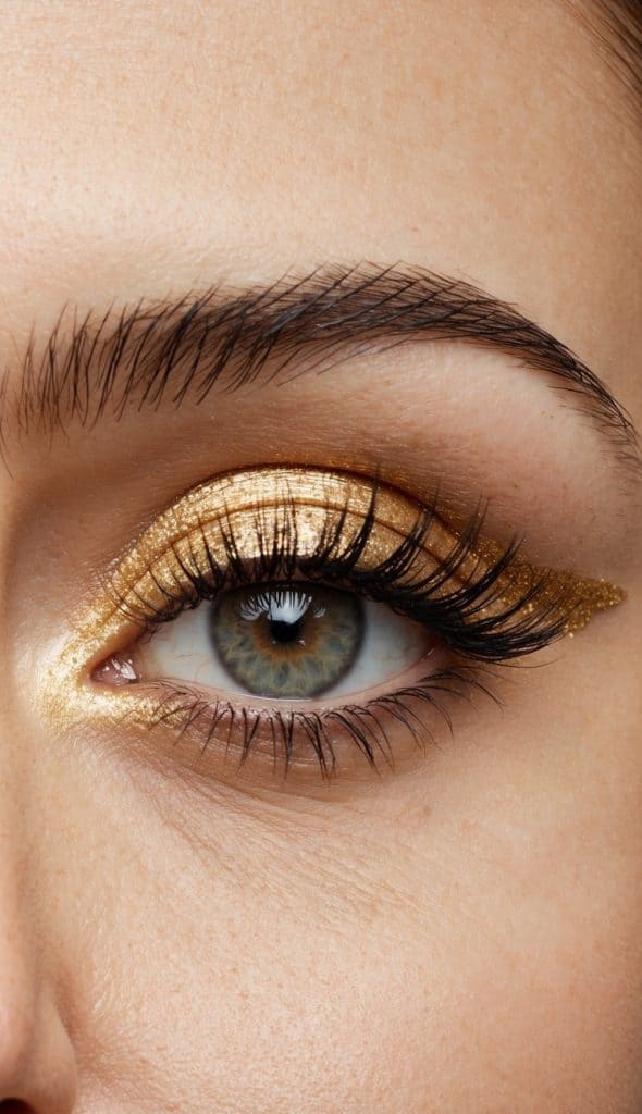 33 Simple Gold Eye Makeup Ideas: Elegant Ways to Add Subtle Sparkle to ...