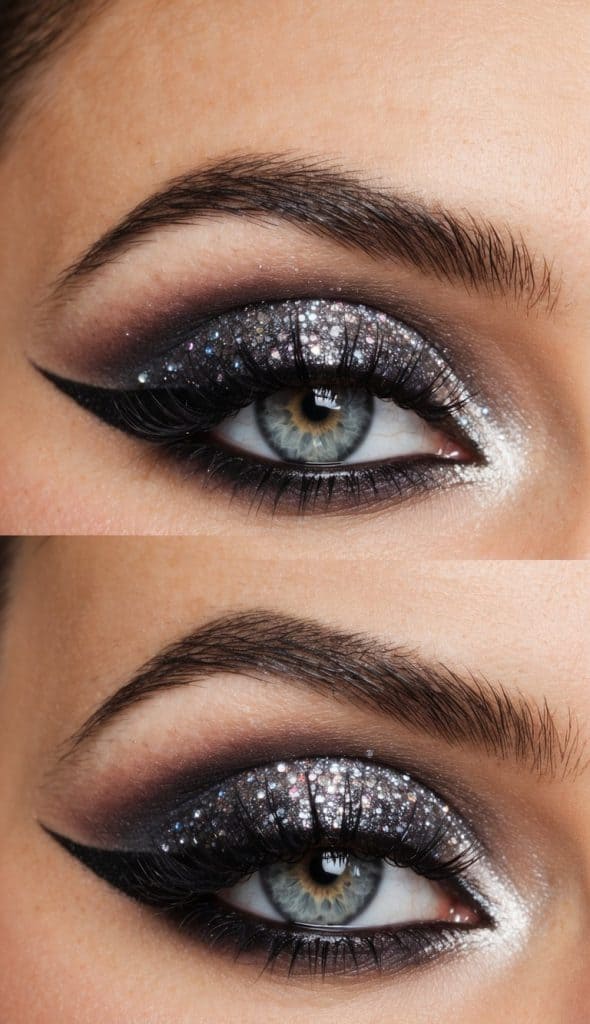 23 Sparkly Eye Makeup Ideas: Shine Bright with These Gorgeous Glam Looks