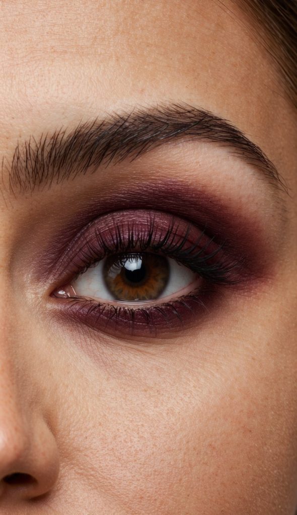 27 Burgundy Eye Makeup Looks That Are Bold and Romantic for Every ...
