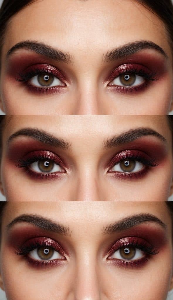 27 Burgundy Eye Makeup Looks That Are Bold and Romantic for Every ...