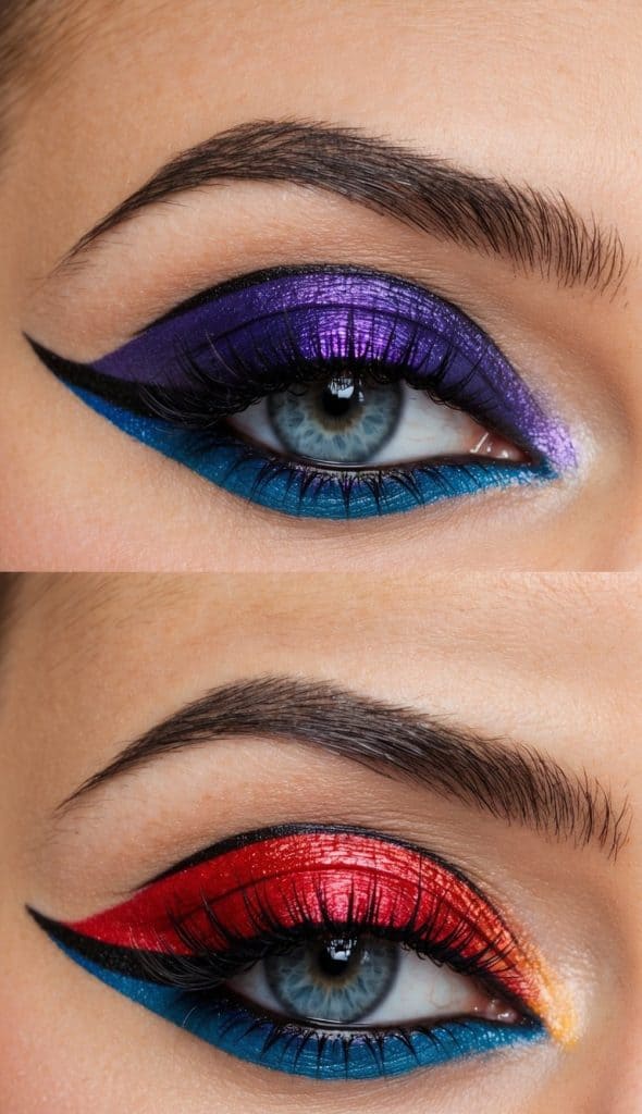 24 Colorful Eye Makeup Looks That Pop in Every Shade: Vibrant Styles ...