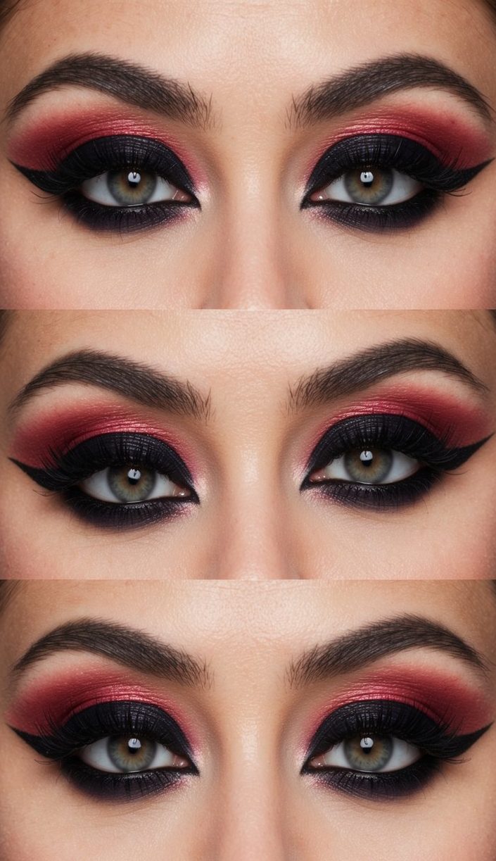 26 Red and Black Eye Makeup Ideas: Create Bold and Striking Looks for ...