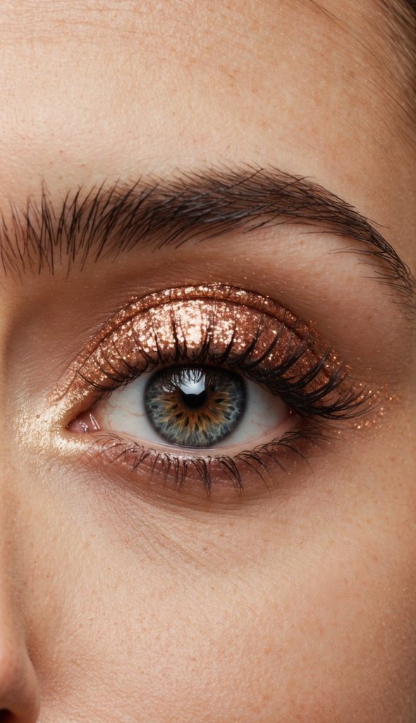 26 Glittery Eye Makeup Looks Perfect for Weddings, Parties, and Holidays