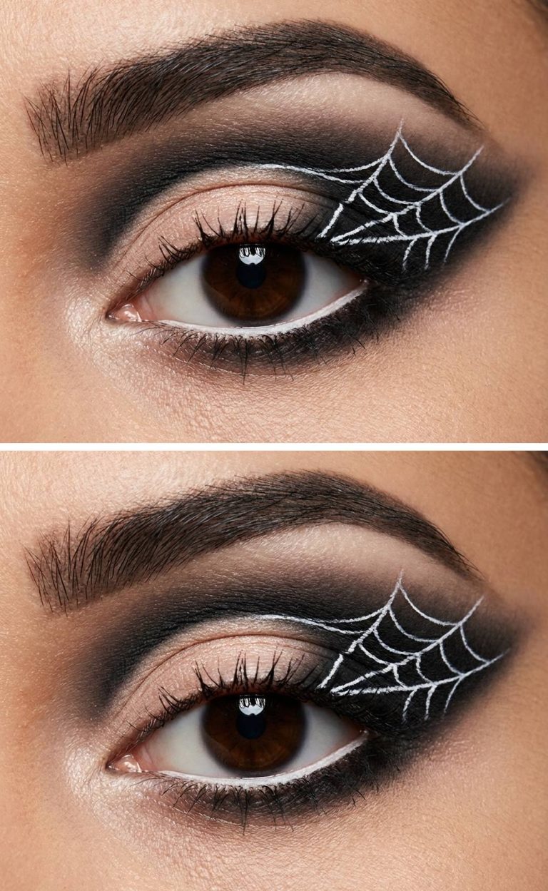 29 Spiderweb Eye Makeup Ideas: Create Enchanting Halloween Looks with ...